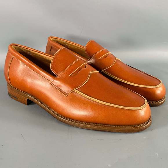 Tricker's | Shoes | Trickers Chicago Brown Tan Leather Penny Loafers ...